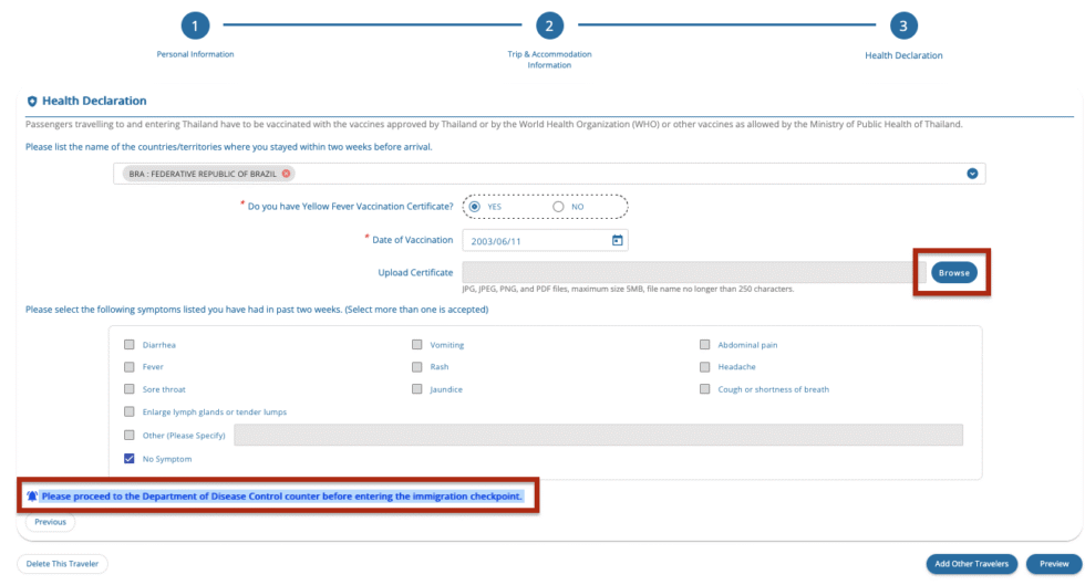 TDAC: Como preencher o novo formulário de entrada na Tailândia